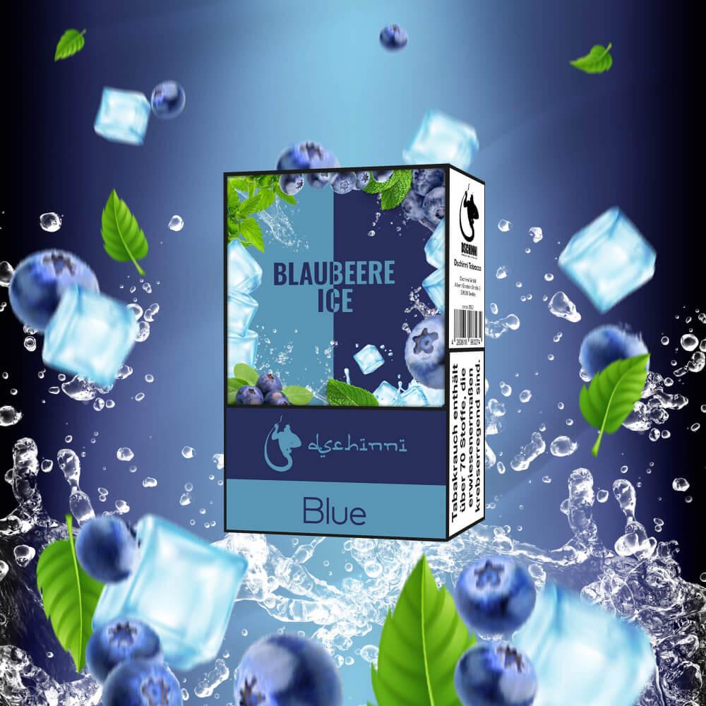 Dschinni 25g Shisha Tabak Blue Blaubeere Eis Hookah Tobacco Shischa