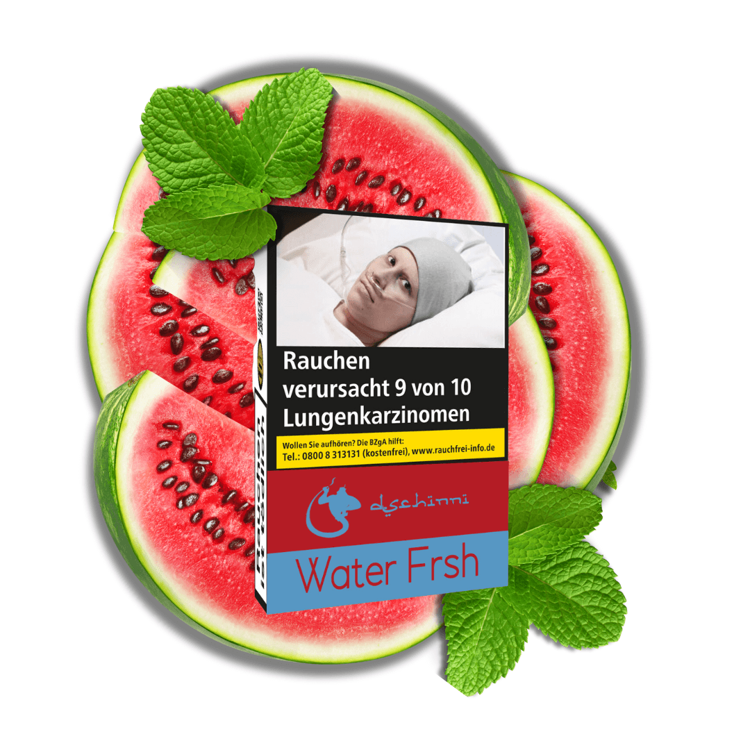Shisha Tobacco Water Fresh 25gr Dschinni Watermelon Fresh watermelon