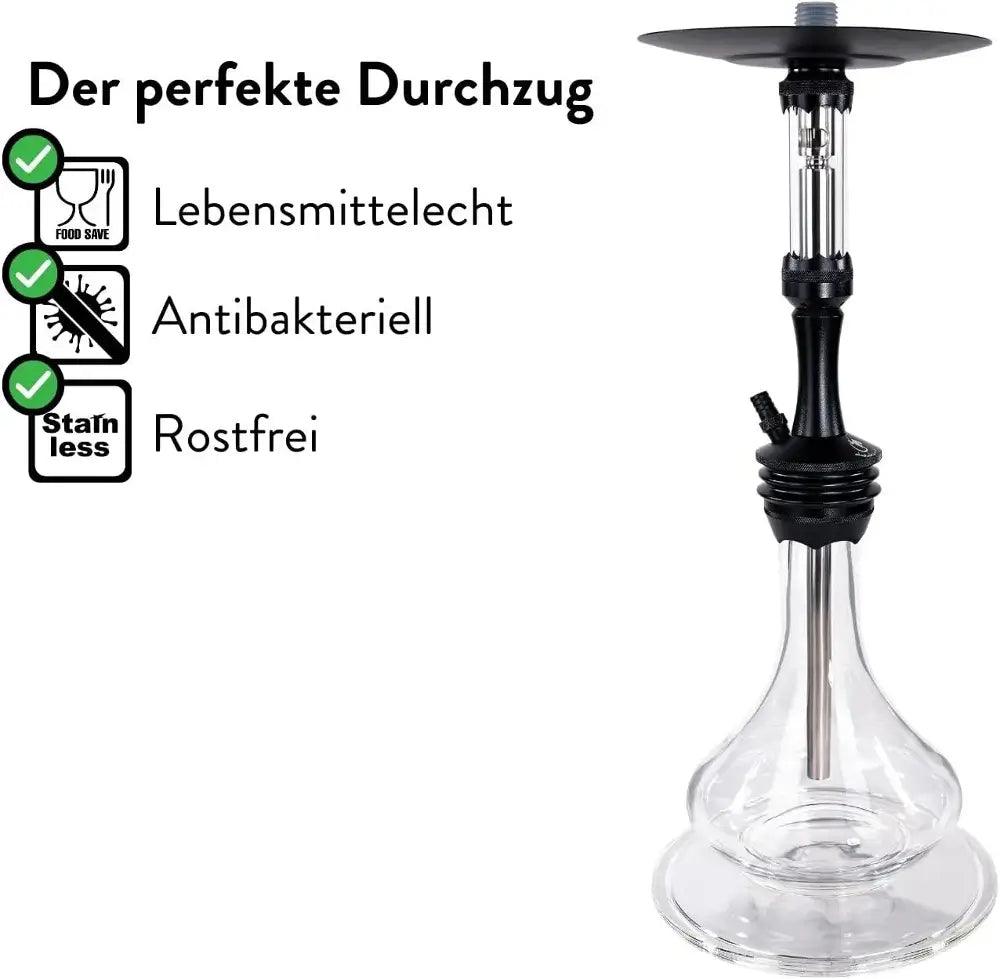 Dschinni Foxx Shisha Komplett Set XL | Silber kaufen